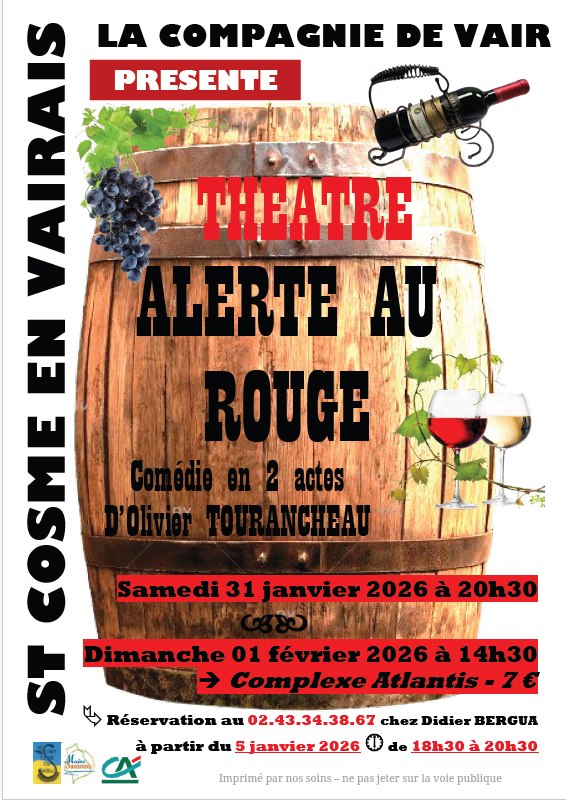 Théâtre « Alerte au rouge » par la Compagnie Vair | Sortir en Sarthe